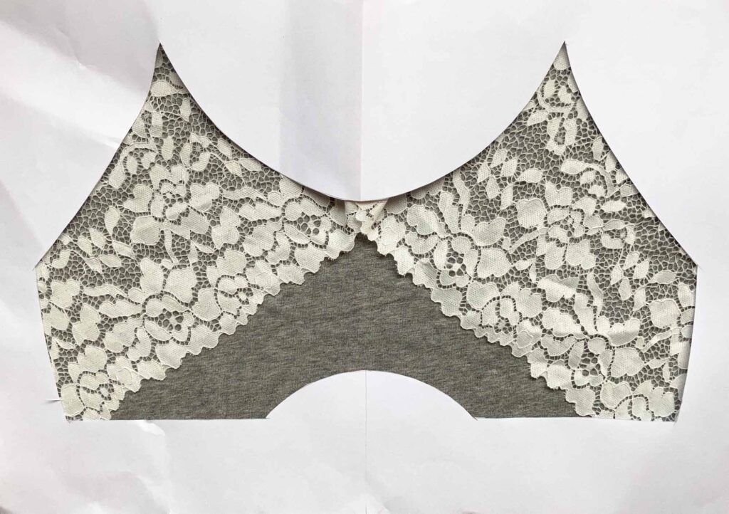 How to design your lace placement - The Barbary Bralette - Sew Projects