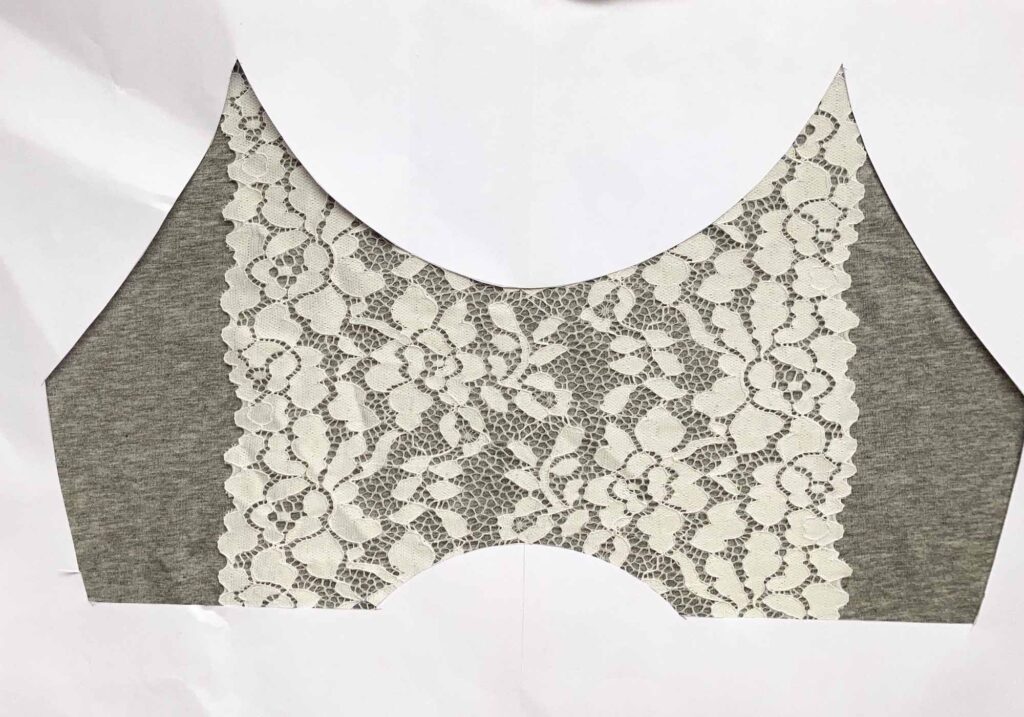 How to design your lace placement - The Barbary Bralette - Sew Projects