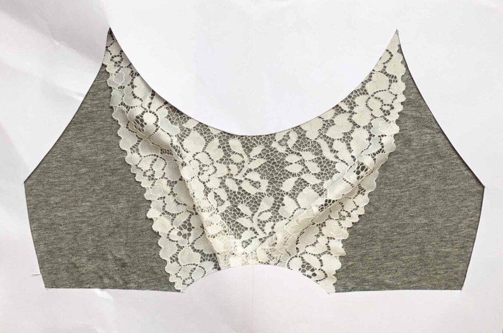 How to design your lace placement - The Barbary Bralette - Sew Projects